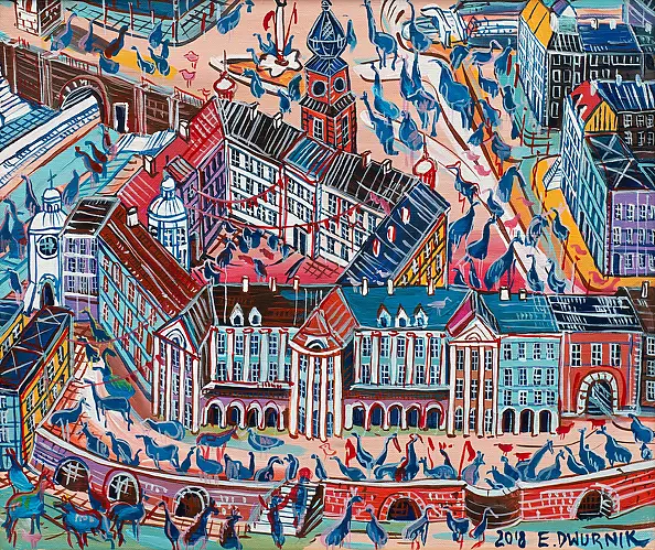 CASTLE - OIL PAINTING - Edward Dwurnik | TouchofArt