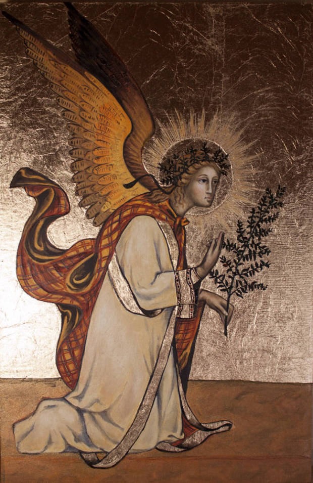 Angel Gabriel according to Simone Martini - Anna Kloza Rozwadowska ...