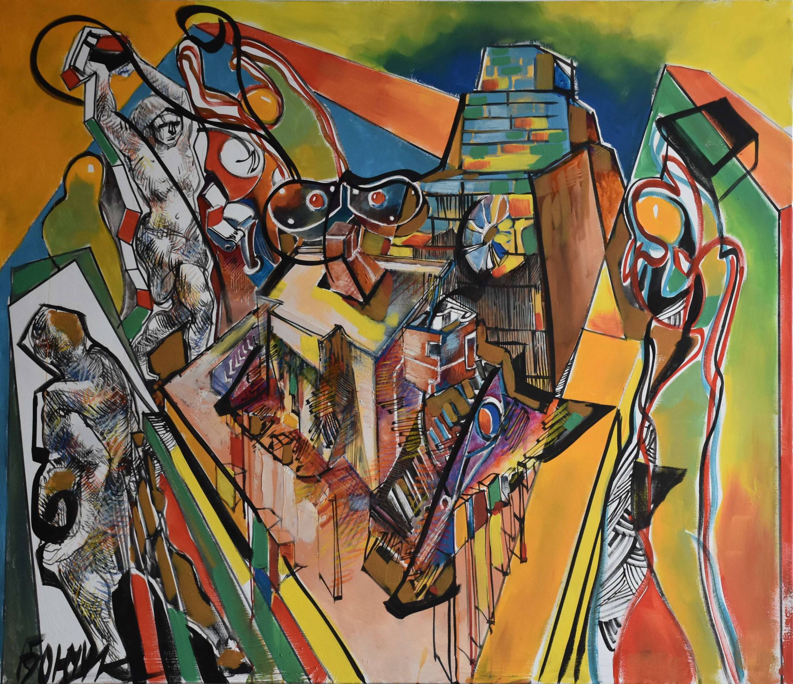 New collection "Dance of Paradigm". Picture "Assimilation of a Robot ...